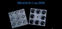 China Precision-Engineered Lens 49.8×49.8mm 8pcs Chips For Optimized Street Light Beam Pattern for sale
