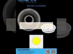3030&2835 LED's 120° Beschikbaar233×11.4mm Grootte Hoog-efficiënte anti-flits dekking Precision Optics Lens Voor UFO High Bay Light