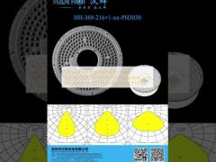 216 IN 1 High Bay Light Lens 233.11×9mm 3030&2835LED's 60°/90°/120° Beschikbaar Superieure Light Control Lichtgewicht
