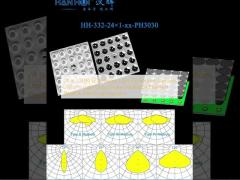 24 in 1 3030 LED sette opzioni di distribuzione della luce uscita luminosa uniforme facile installazione eccellente illuminazione stradale e alluvionale lente