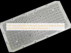 156 In 1 Stück 2835 LEDs Drei Lichtverteilungssysteme Präzise Lichtkontrolle Wasserdichte Straßenbeleuchtung Linse