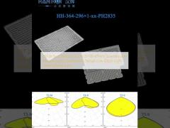 297 In 1pcs 2835LED's 292.2×181.47mm Wetenschappelijk en rationeel lichtverspreidingsontwerp Low Dizy Light Streetlighting Lens