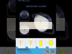 440個の3737&5050 LED 高出力 多様な配光オプション 470mm 高性能光学レンズ スタジアム照明用