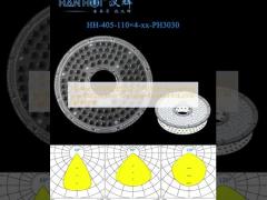 110×4pcs 3030&2835LED UFO High Bay Lighting Lens 263.03×9mm Dimensione Lente di luce industriale resistente all'acqua