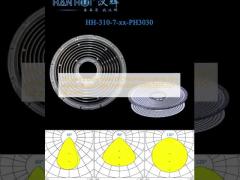 293.12×8.8 Dimensioni UFO High Bay Illumination Lens Multiple Angles Light Distributions 3030/2835LED Lens di luce