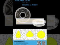 Waterproof UFO Industrial Lighting Lens 5 Rings 233.12×8.8mm 3030/2835 LEDs High Bay Lighting Lens