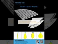 Waterproof Court Lamp Lens 3737/5050 LEDs 105pcs Optical PC