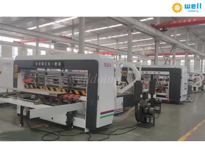 China Automatic corrguated carton folding gluing stitch box machine for sale