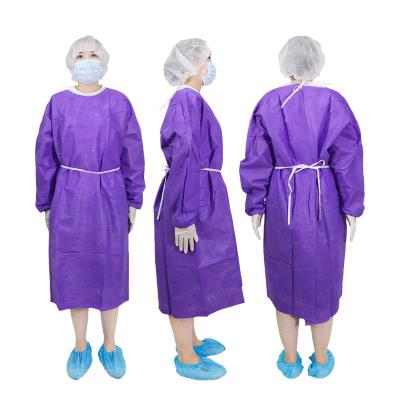 China Haixin Health Medical Clothing Medical Suit Surgical Fabric CE Surgical Gown Non-woven Disposable Gown Suppliers for sale