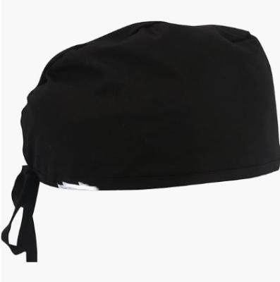China Hubei Haixin Working Hat Cotton Material Nursing Hats Adjustable Bouffant Nurse Hat CE ISO for sale