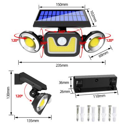 Cina sicurezza solare impermeabile 6000k leggero del sensore di movimento della 450lm 3 in vendita