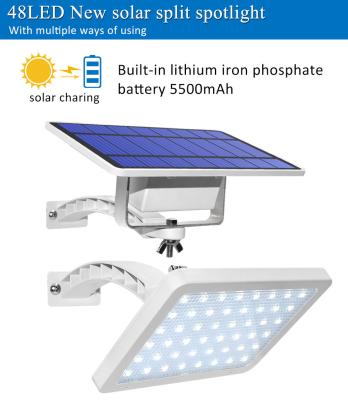 Cina 1000 lumi 5500mAh di illuminazione all'aperto leggera solare fissata al muro della batteria LED in vendita