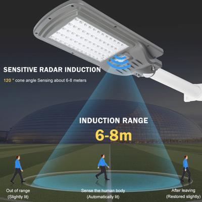 Cina Radar intelligente autoalimentato solare delle iluminazioni pubbliche all'aperto di RoHS 150W per il giardino in vendita