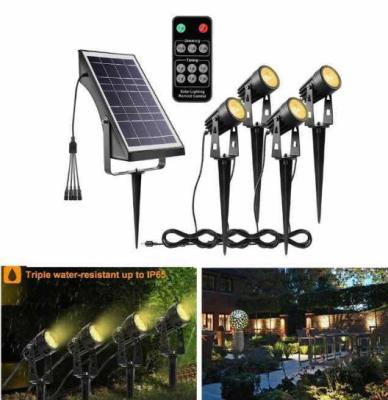 Cina 6000mAh luci solari all'aperto 400LM del punto della batteria al litio LED con il regolatore a distanza di rf in vendita