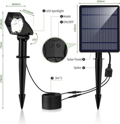 Cina Doppio riflettore solare monocristallino capo del silicio 3W con un'attenuazione di 3 velocità in vendita