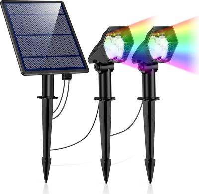 China 12H che accende il riflettore solare di RGB della doppia testa con sei modi di colore for sale