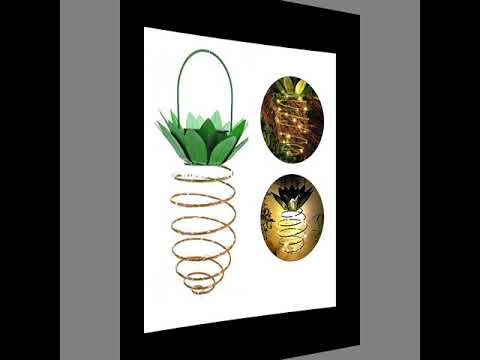 Solar pineapple light