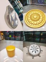 Quality 20μm Hybrid Epoxy Polyester Powder Coating Aluminium Gold Silver Champagne for sale
