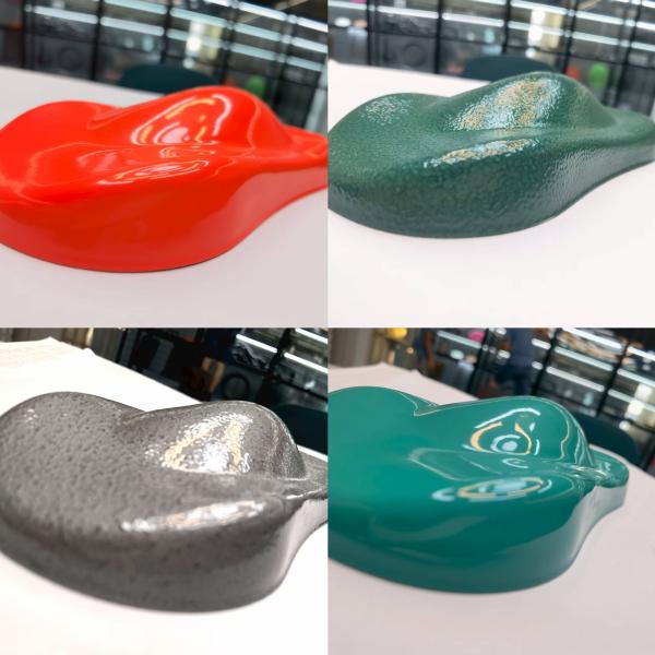 Quality Personalised Epoxy Polyester Powder Coating UV Resistance For MDF Plastic Rose Gold for sale