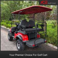 China Electric 4 Seat Golf Buggy 80km Range LED Lighting Foldable Windshield for sale