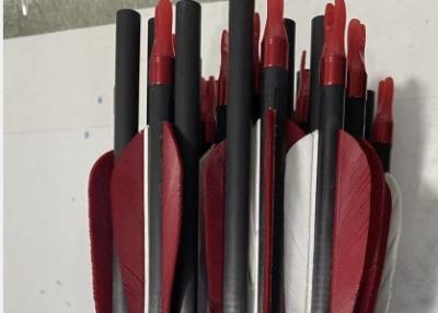 Chine 2/3/4/5" Feathers Fletched Id .245"(6.2mm) Spine 300/400/500/600/700 0.003" straightness 32/34/36" Carbon Arrows à vendre