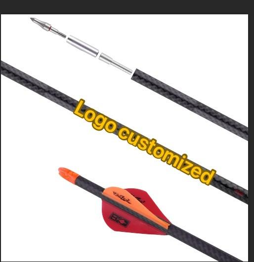 Customized Logo Printed Carbon Arrow, ,Hunting and Target Arrows, Crossbow Bolts