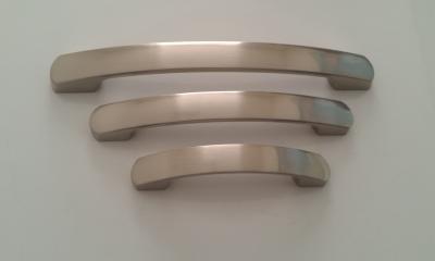 China 64/96/128mm Space Furniture Pulls And Handles / Cupboard Handles 6004 zinc alloy satin nickel and gold for sale