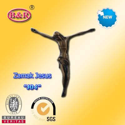 China Zamak Jesus size 10.2*11.2cm zinc alloy cross part for crucifix , No 