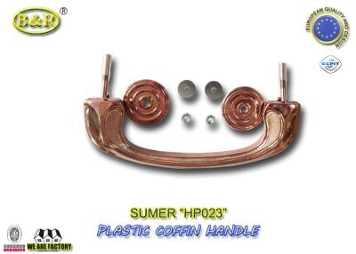 China Funeral decoration plastic coffin handles with reinforced wire HP023 coffin moveable for sale
