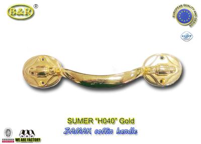 China Adult Metal Coffin Handles Antique Brass Antique Copper Gold Finish H040 size 23.5*5 cm for sale