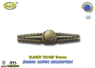 China Zamak Coffin decoration D016B antique copper finish 10.5*2cm metal coffin screw cover cache vis for sale