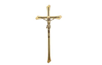 China Brass decoration for tombstone crucifix cross 400*180mm BD001 for sale