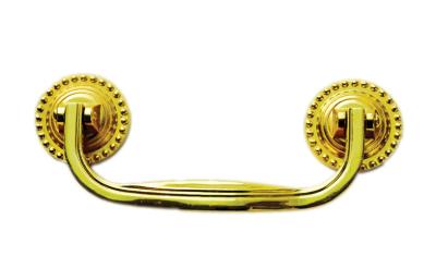 China Copper plating 19.0*7*H6.6 CM zamak metal coffin handle H004 for sale