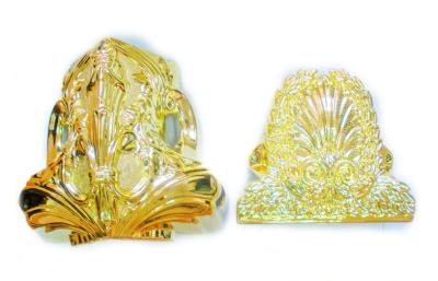 China Brass color funeral accessories casket hardware corner c016 for sale