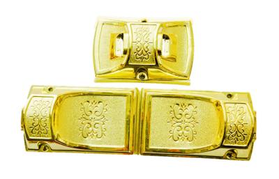 China Golden Color Casket Hardware C008 / Corner Coffin Accessories With Steel Bar for sale