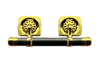 China Bronze color casket swing bar set SL004 with steel bar and zamak lugs for sale