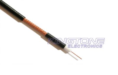 China RG59 CCTV Coaxial Cable 20 AWG BC Foamed PE Bonded AL-Foil 95% CCA Braid PVC CM for sale