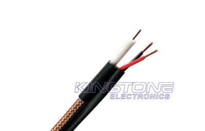 중국 95% CCA Braiding RG59/U CCTV Coaxial Cable with 2 × 0.75 mm2 CCA Power Siamese Cable 판매용