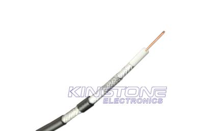 China RG11 Quad CATV Coaxial Cable 14 AWG CCS 60% / 40% AL Braid CM Rated PVC CM for sale