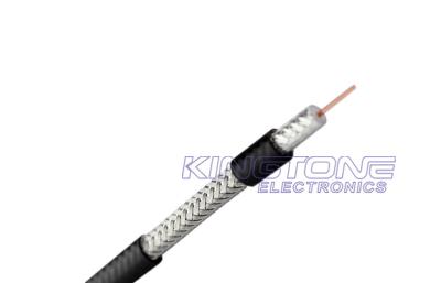 China RG11 CATV Coaxial Cable 14 AWG CCS 60% AL Braiding with Jelly PE for Direct Burial for sale