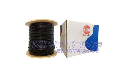 China Dual RG6 CATV Coaxial Cable 18AWG CCS with Messenger for CCTV Transmission for sale