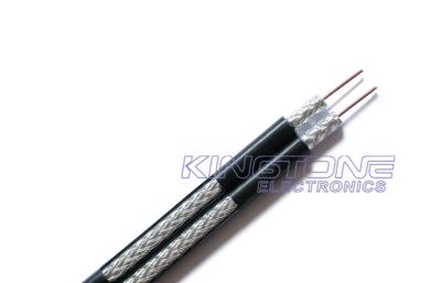 China Plenum Dual RG6 Quad CATV Coaxial Cable 18AWG  CCS Foamed FEP CMP PVC for CATV for sale
