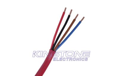 China Unshielded FPLR 4 Core 18 AWG Fire Alarm Cable with PVC Insulation Riser Non Plenum for sale