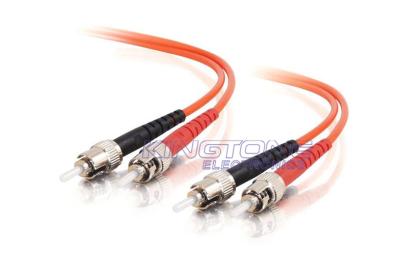 Cina 3.0mm PVC Fiber Optic Patch Cord ST to ST 62.5 / 125 Multimode in vendita