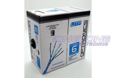 China Cabo da câmara de segurança de LSZH UTP CAT6 em 4 pares do cobre desencapado contínuo de 23AWG à venda