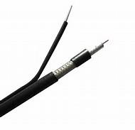 China RG11 con la chaqueta de PVC de acero de la trenza del AL del AWG CCS el 60% del cable coaxial 14 del mensajero CATV en venta