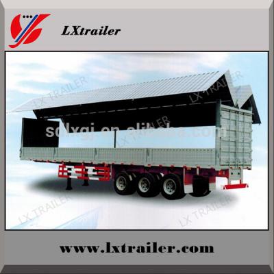 China utility cargo box trailer for electric appliance/textile goods/coal/dinas transportation for sale