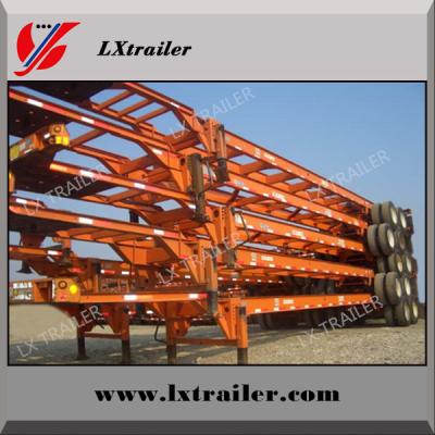 China Hot sale 3 axle 40 ft skeleton used container trailer for sale for sale