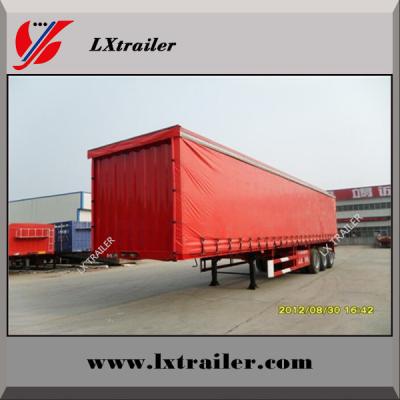China Manufacturer direct tri-axle 45ft van curtainside semi trailer for sale