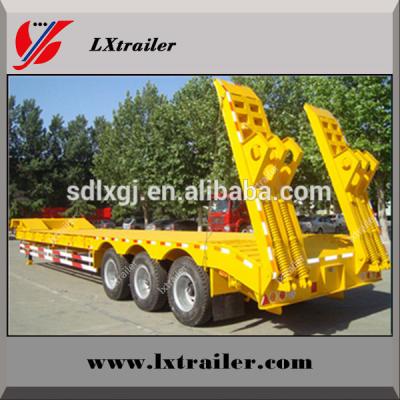 China Two Line Four Axle Low-bed Semi Trailer for sale